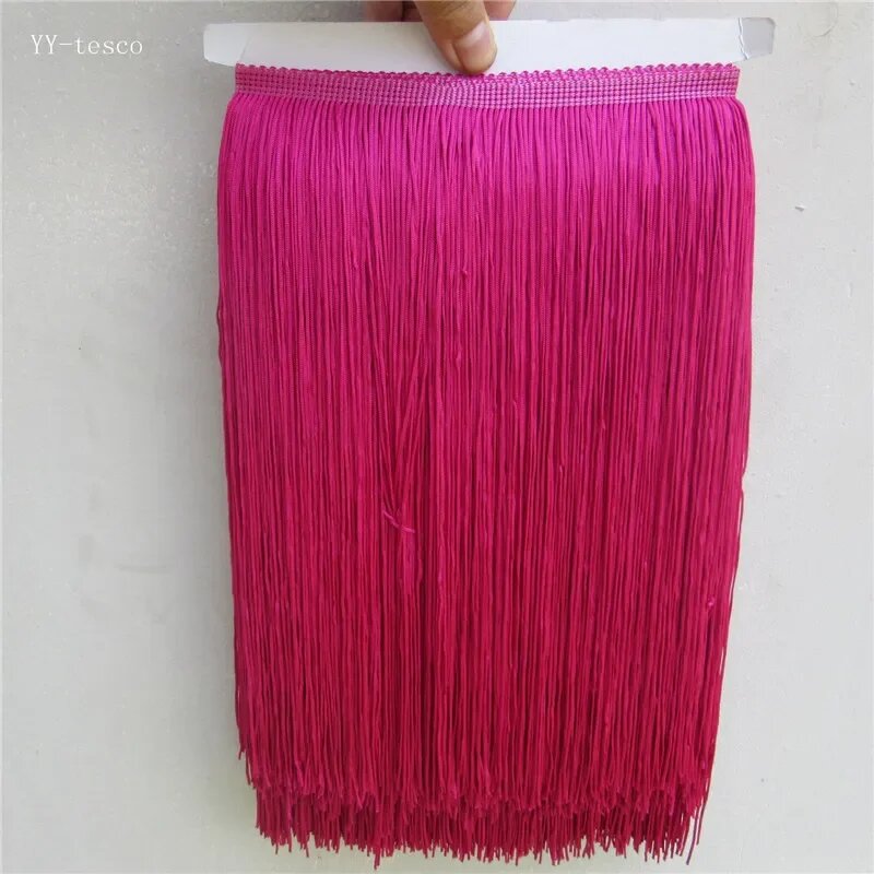 Кружевная бахрома с кисточками DIYFEATHERS 30 см, 5/10 ярдов Розовый, 10yards, Роза