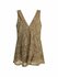 Платье Juliet Dunn V-back mini dress, размер 44, коричневый