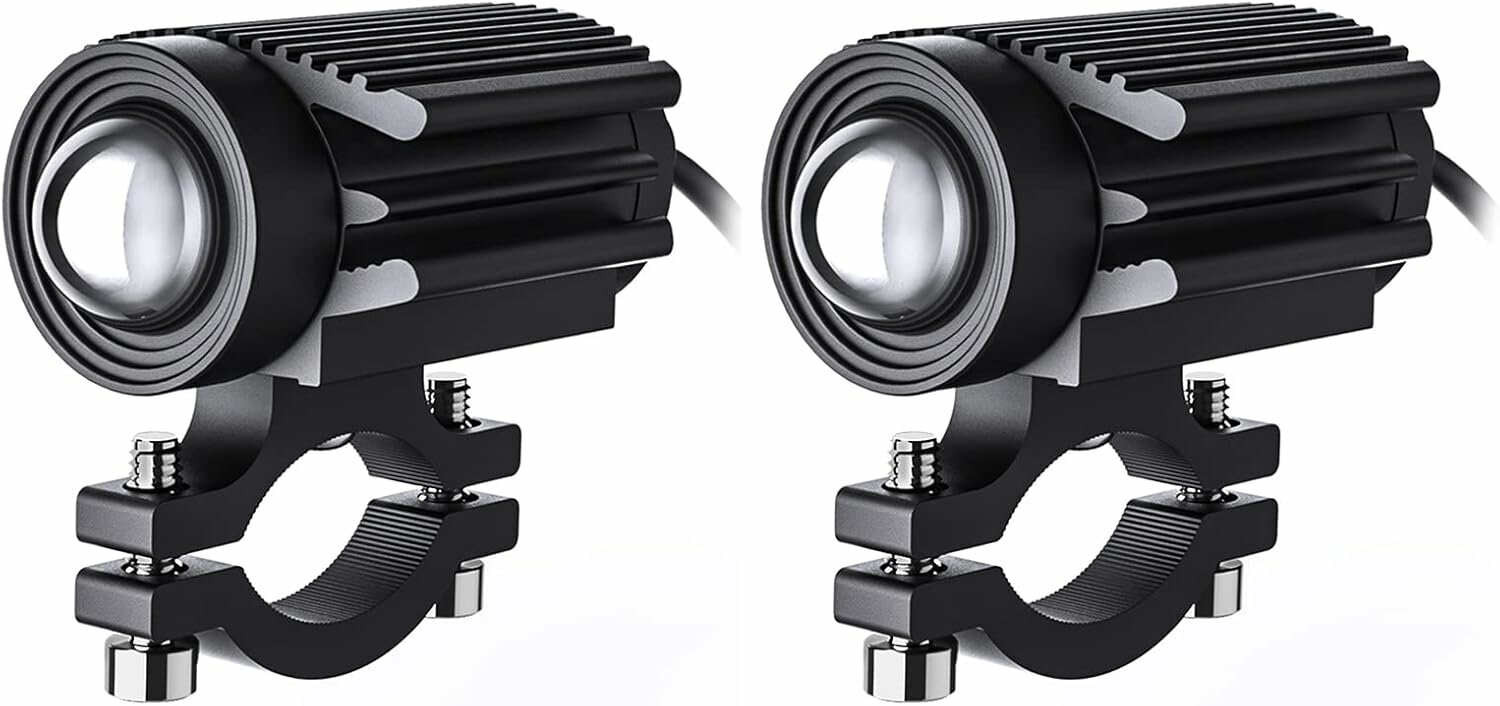 Фары для мотоцикла LED Driving Fog Lights 60W белый и янтарный цвет Pods Projector Spotlight для замены на мотоцикл трактор грузовик ATV UTV SUV лодка (2 штуки)