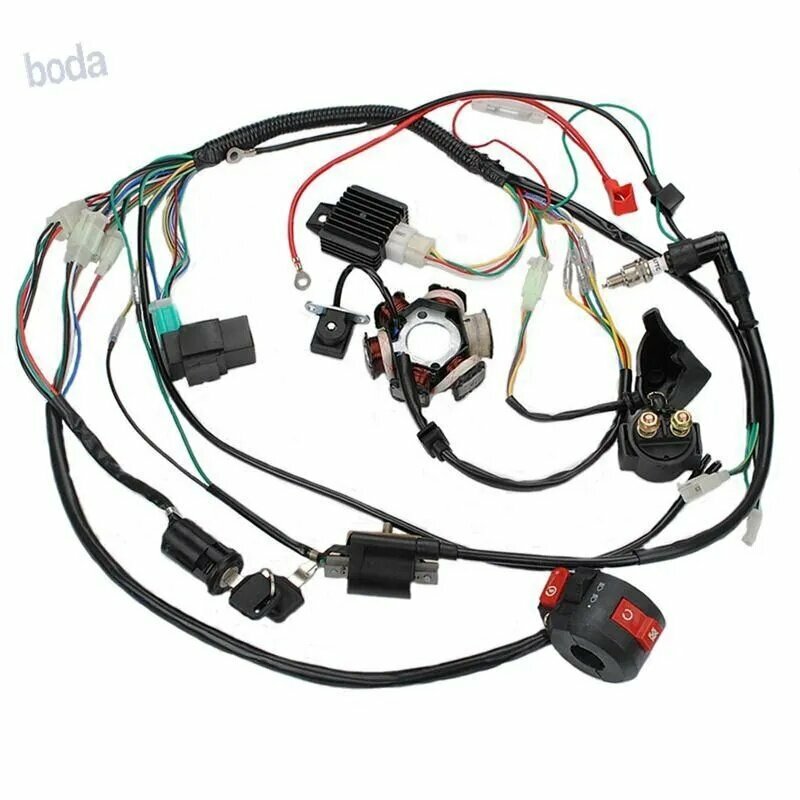 Полный комплект электропроводки CDI STATOR 6 катушек для 50-125CC