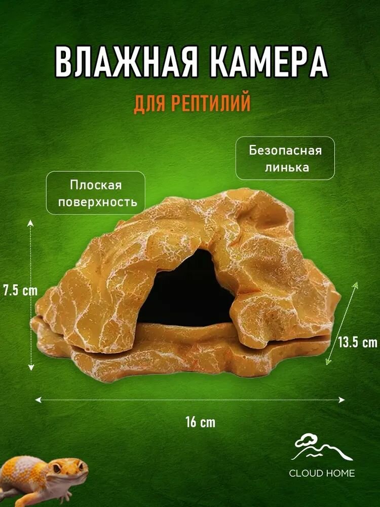 Влажная камера для рептилий 16x13.5x7.5 см