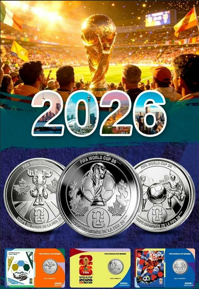 Канада 25 центов, 2026 Чемпионат мира по футболу FIFA 2026