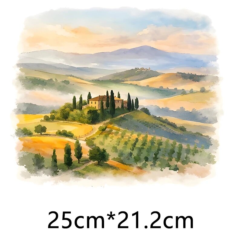 Термоаппликация пейзаж, 25x21.2 см, Цвет: yzhth00707-9