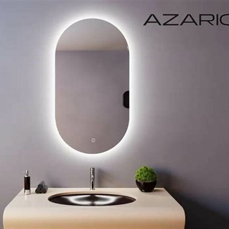 Зеркало AZARIO Bris D600 с подсветкой, сенсорный выключатель с функцией диммера, AZ-Z-005CS