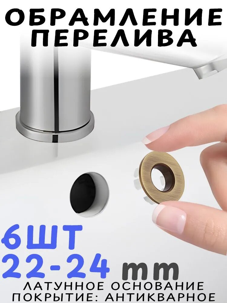 Облицовка, Обрамление, Заглушка, для перелива раковины