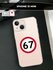 Чехол на Apple iPhone 13 mini / Айфон 13 мини с принтом Знак 67, прозрачный
