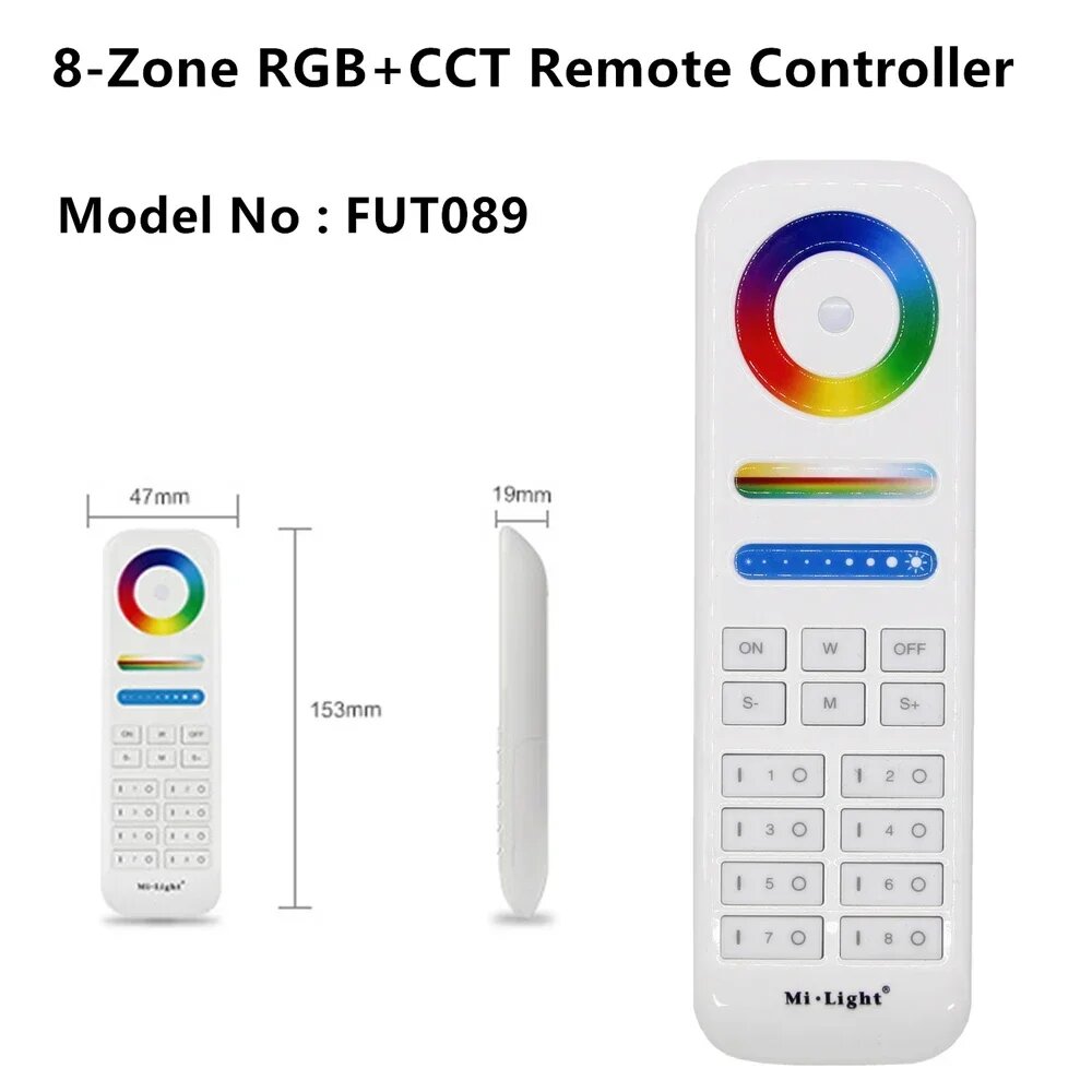 MiBoxer 2.4G Беспроводной RGB CCT контроллер FUT089 Only