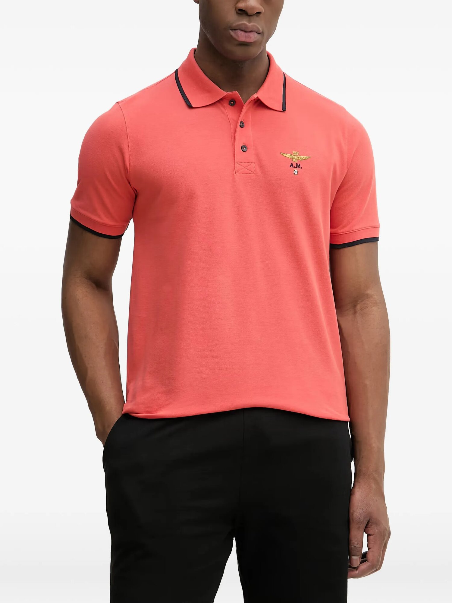 Рубашка Eagle-embroidered polo shirt
