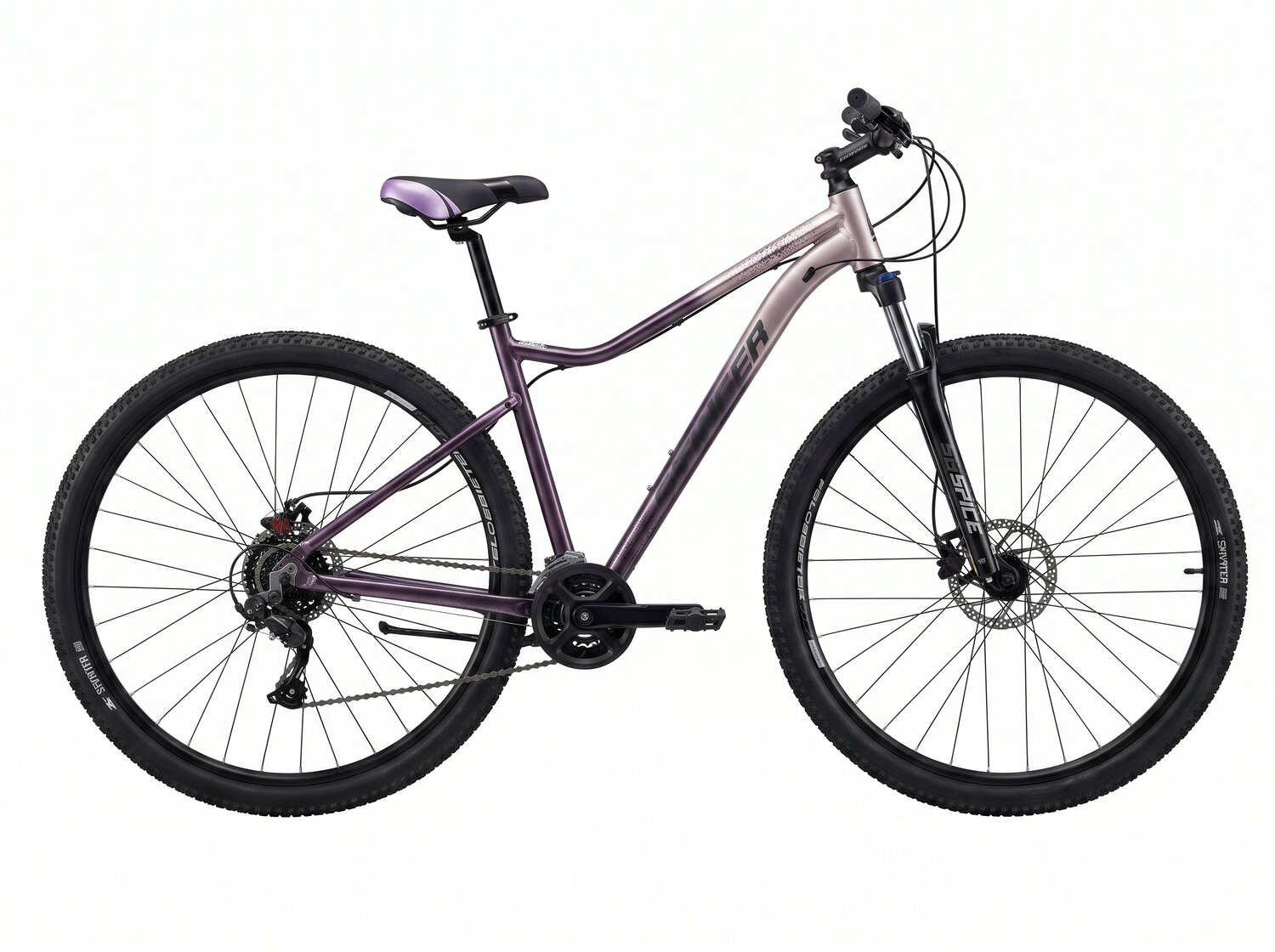 Велосипед Stinger Laguna 27.5 (2026), рама M (165-175 см), серебряный-черный