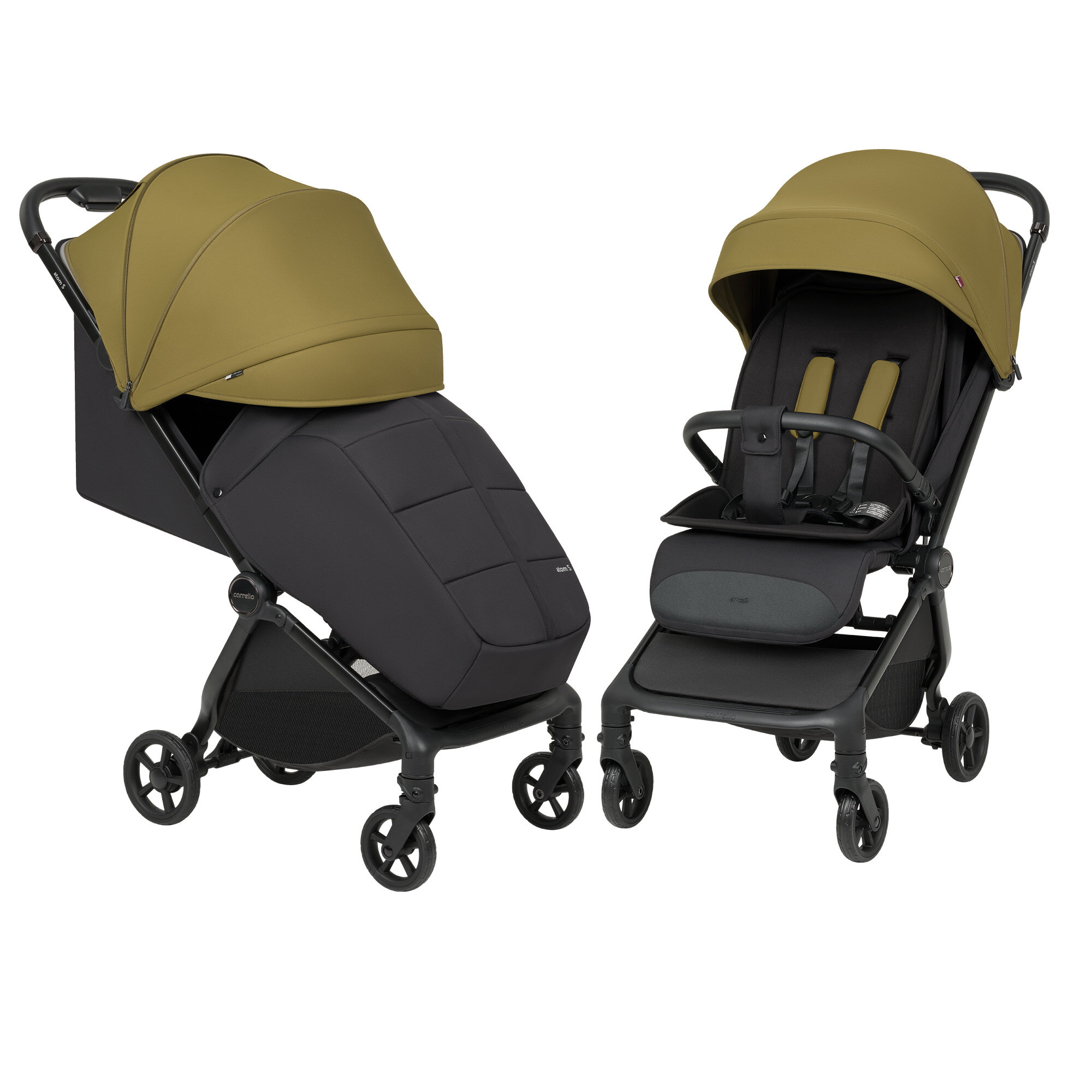 Прогулочная коляска CARRELLO Atom S CRL-5526 цвет: Antique Green 2026
