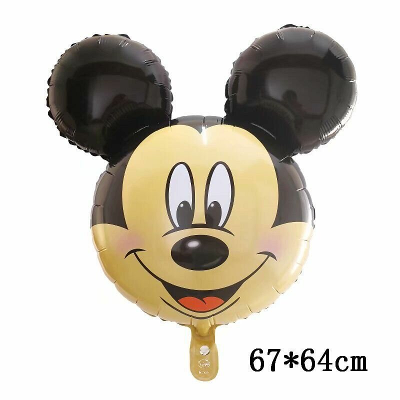 Огромный фольговый шар Mickey Minnie Mouse с бантиком, праздничный декор