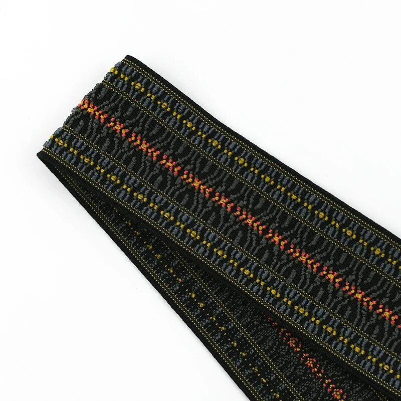 Meetee Эластичная жаккардовая лента 50 мм 2/3/5 м 01-50mm, 2Meters