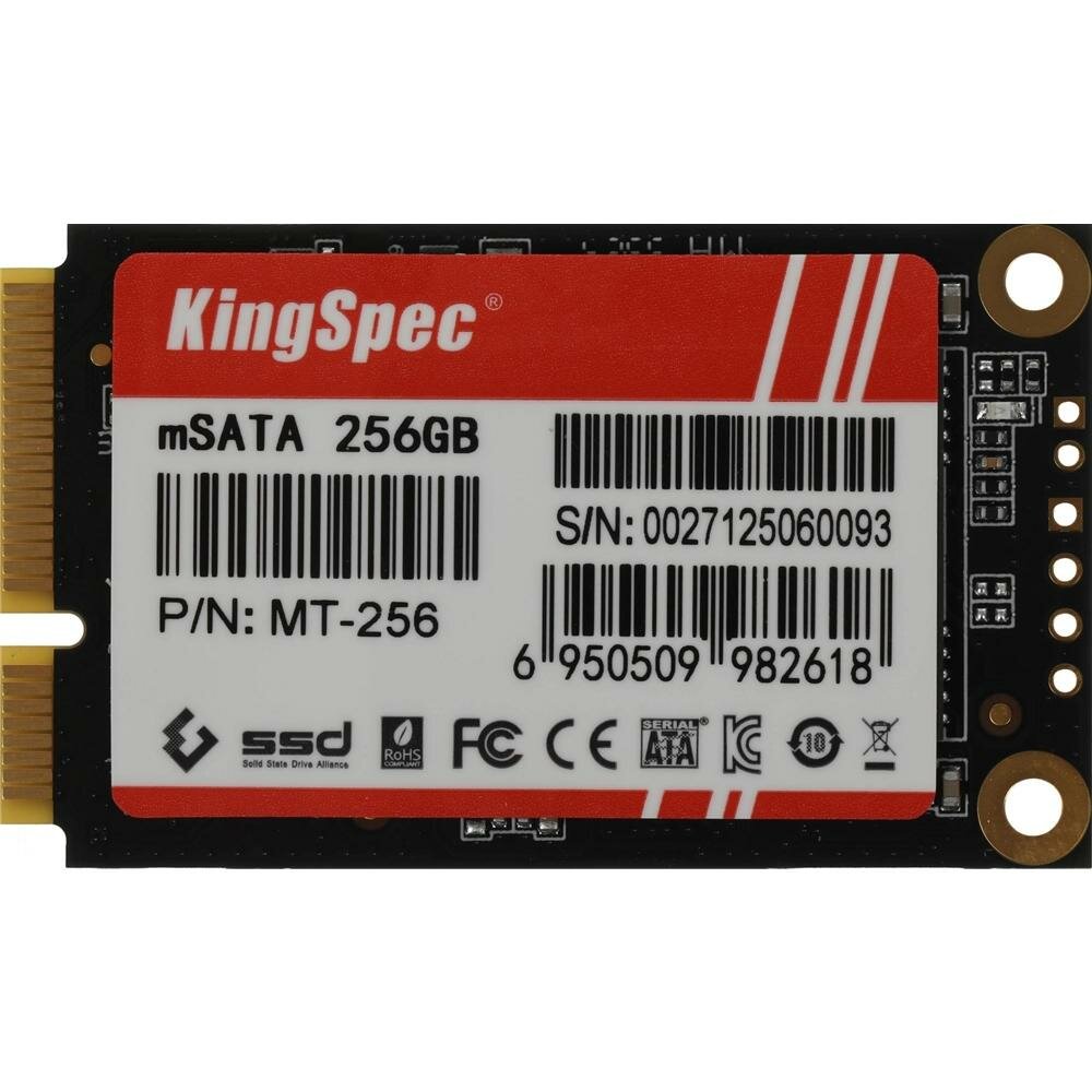 Твердотельный накопитель SSD 2.5 256 Gb Kingspec MT Series Read 550Mb/s Write 500Mb/s 3D NAND MT-256