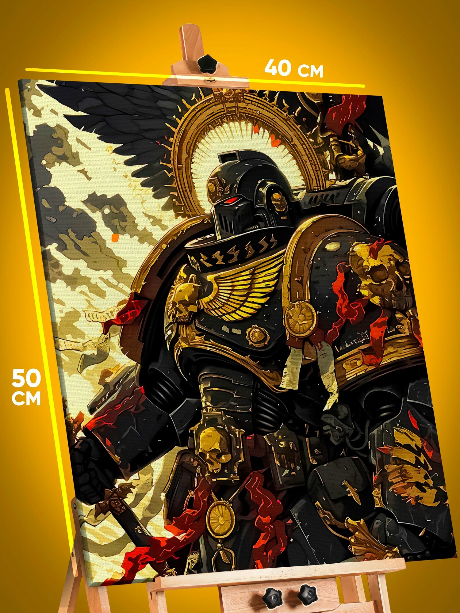 Картина на стену интерьерная на холсте с подрамником 40х50 Warhammer Игра