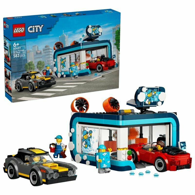 Конструктор LEGO CITY - Автоматическая автомойка, 583 эл. - Лего сити 60497