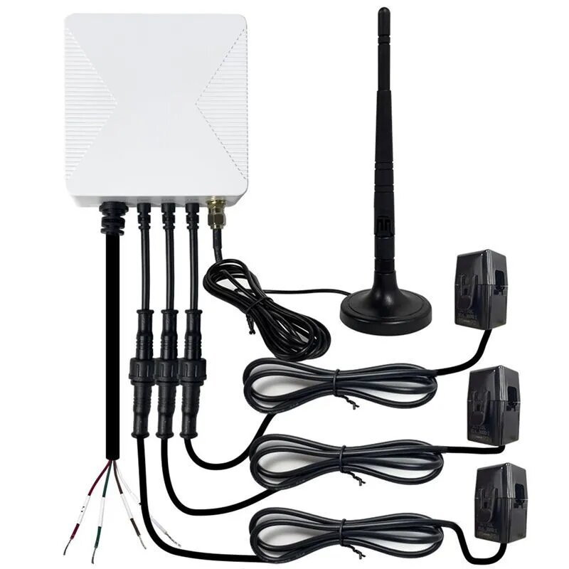 W1(W E R S) Tuya Smart Life, 3-фазный счетчик электроэнергии по Wi-Fi, кВтч, 120 А, силовые клещи, трансформатор тока, приложение совместим с мониторинга и записи потребления