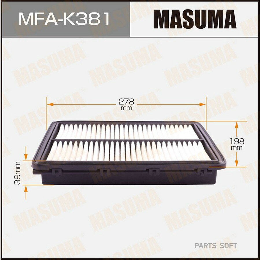 Фильтр воздушный MASUMA MFA-K381 | цена за 1 шт