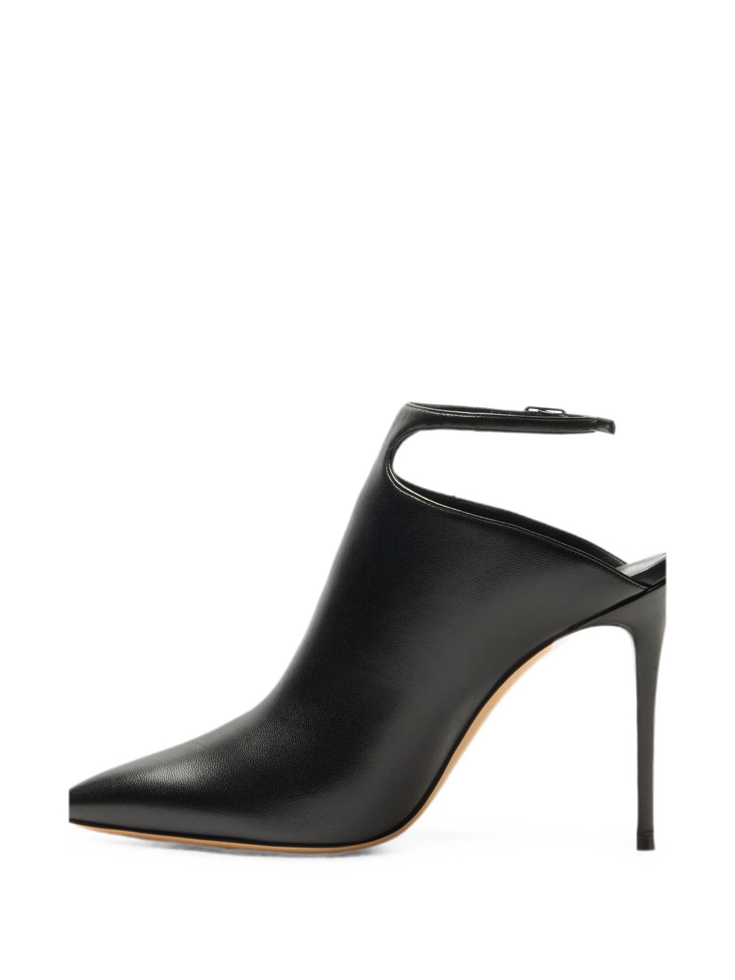 Мюли Casadei Julia Flavour leather mules, размер 37, black/black — фото 1