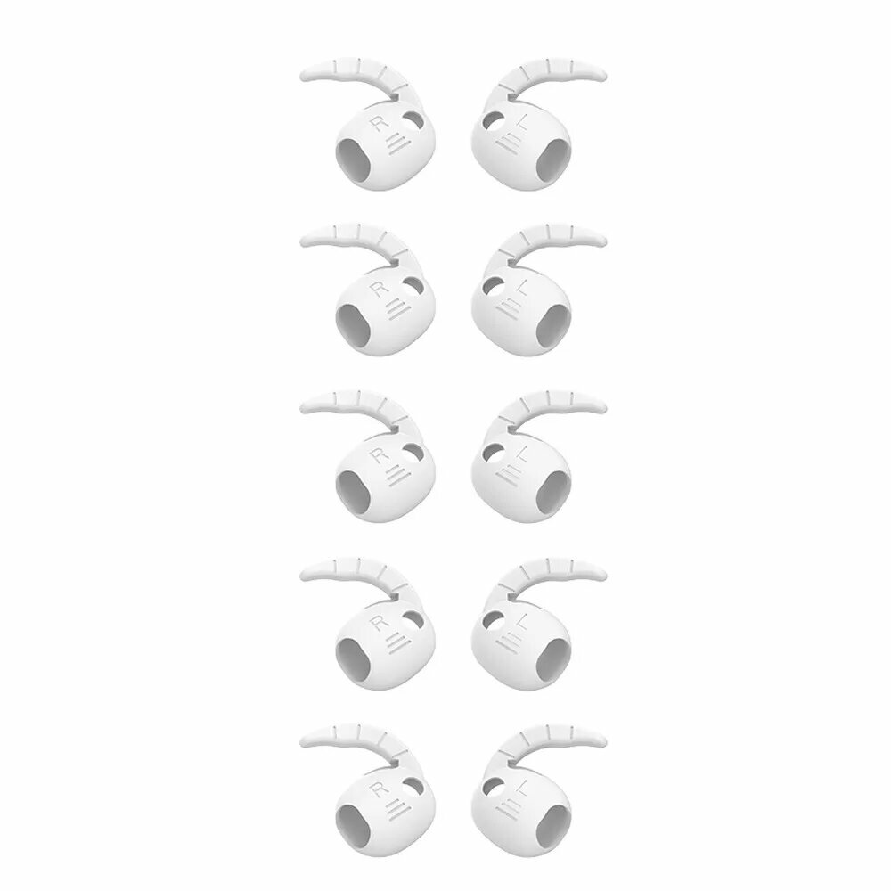 Силиконовые амбушюры для Samsung Galaxy Buds 4 Белый, White-5 Pairs