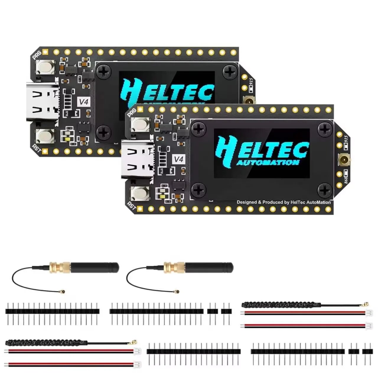 Heltec V4 WiFi LoRa 32 868МГц, 2шт, антенна dual