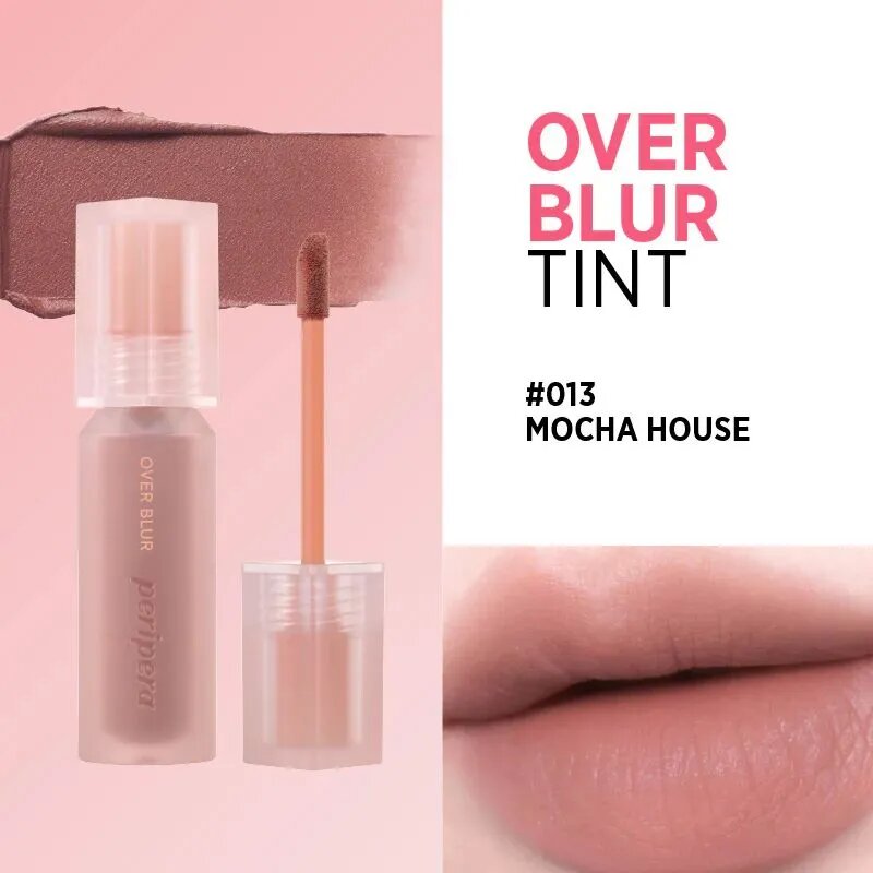 PERIPERA Over Blur Tint (13 Mocha House) Блеск Для Губ, Корейская Косметика