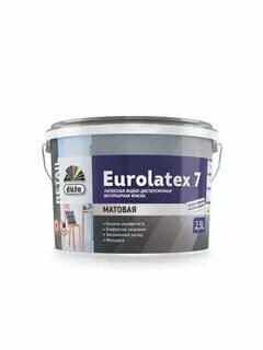 Краска интерьерная Dufa Eurolatex-3 для стен и потолков, 2.5 л