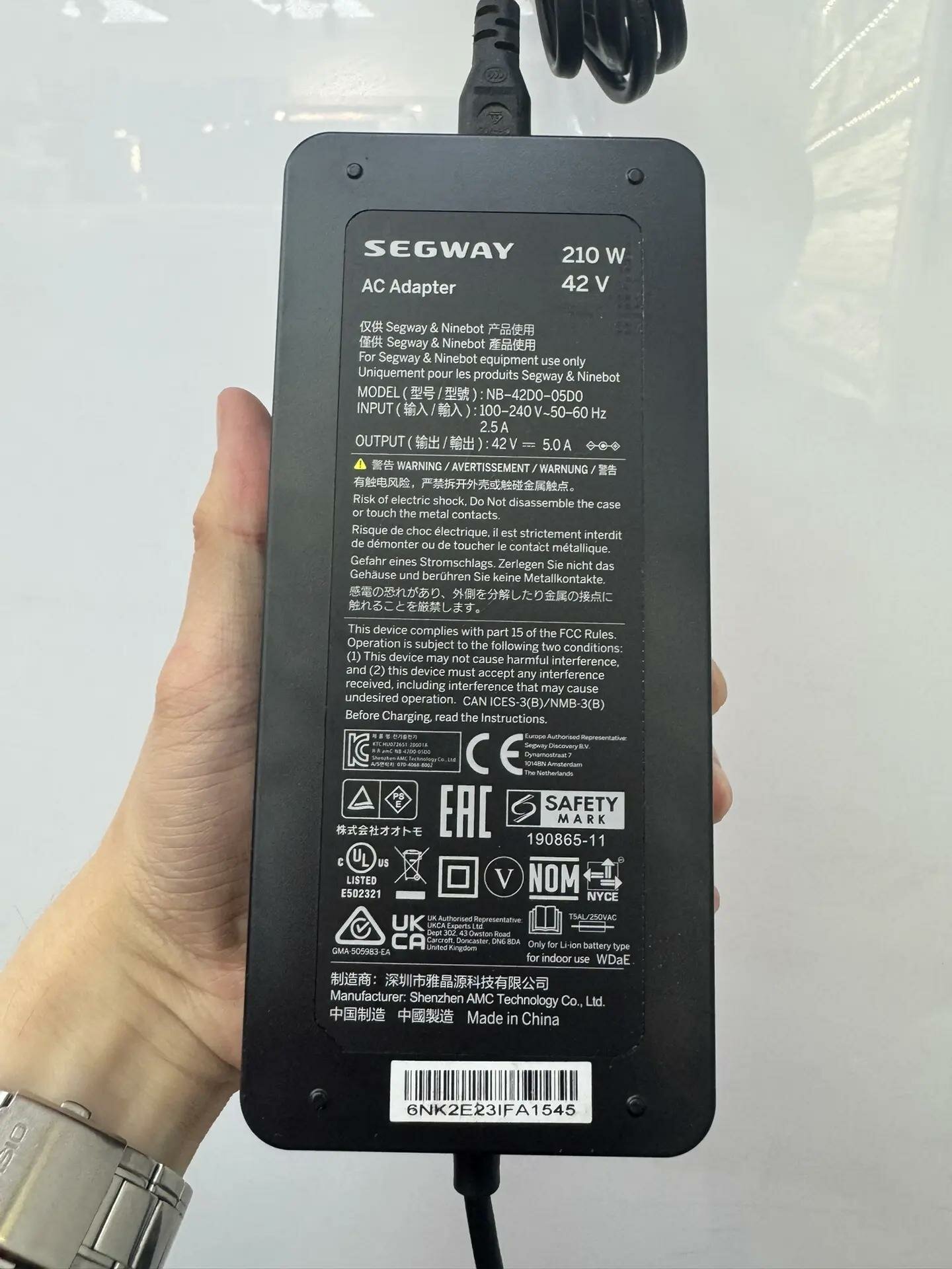 Зарядное устройство для Segway Ninebot 210W 42V 5А
