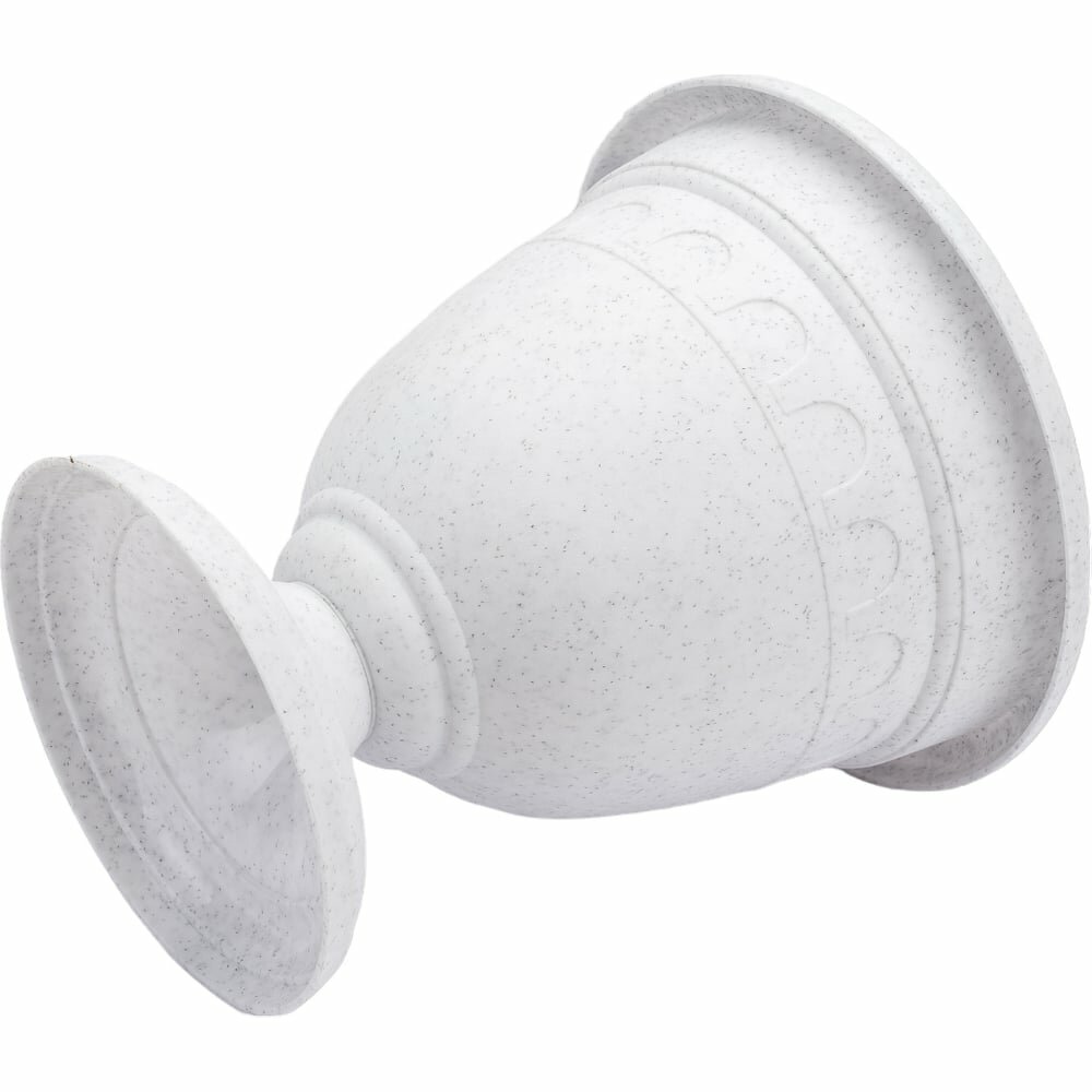 Высокий вазон Martika Колывань 0.8 л, диаметр 14 см, мрамор С132М — фото 1