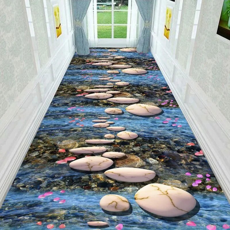 Ковер 80x100 см, 3D ковер, полиэстер, машинная стирка, для гостиной, спальни, кабинета