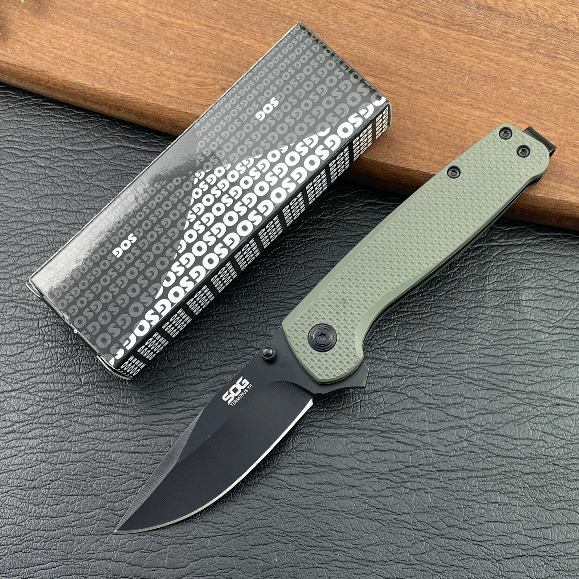 SOG Малый складной нож высокой твердости с пластиковой рукоятью, для кемпинга и самообороны