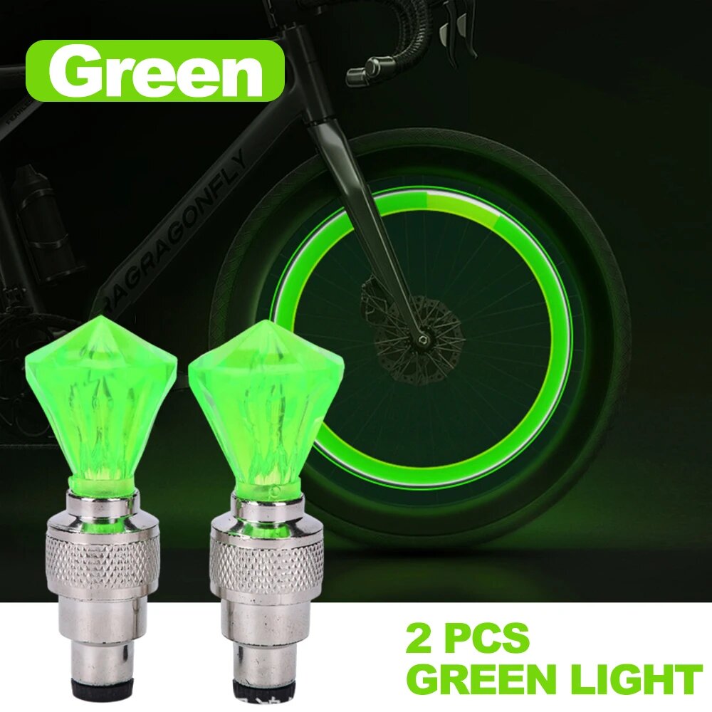 Велосипедные фонари с датчиком движения 2 шт Зеленый, 1 Pair-Green
