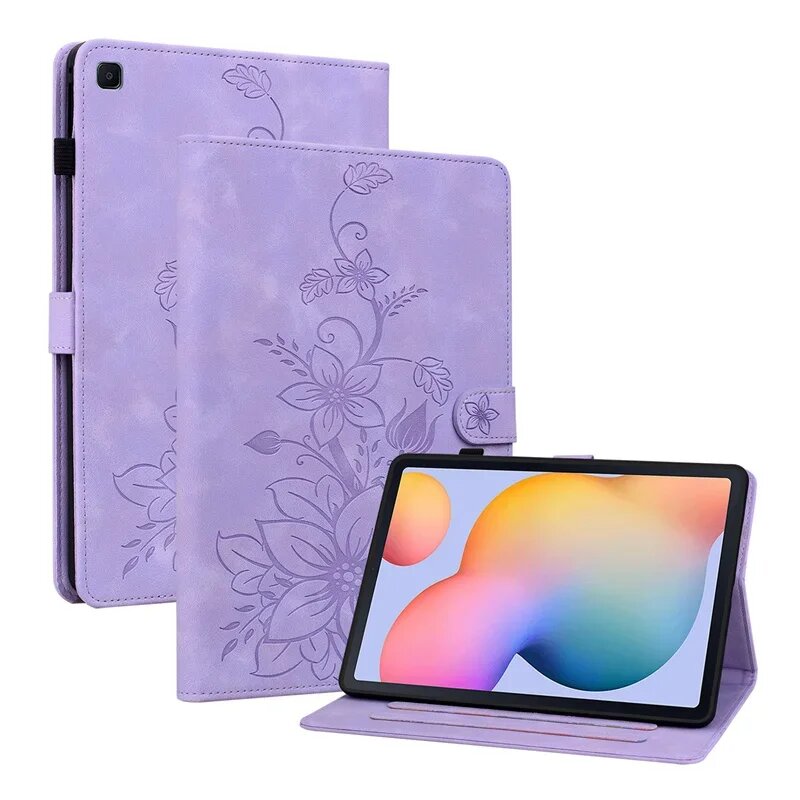 Чехол для планшета Galaxy Tab S6 Lite 10,4", Ecasetok S6 Lite 10.4 2022, Фиолетовый, purple