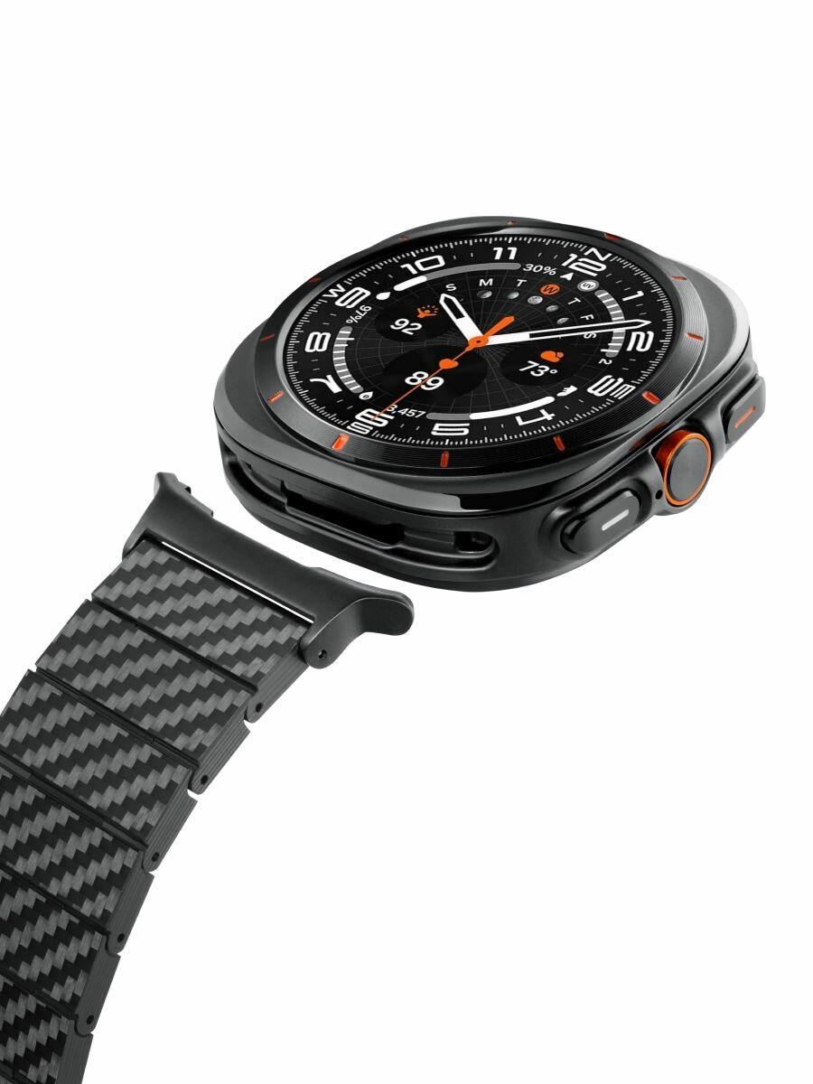 Карбоновый браслет Pitaka для Galaxy Watch Ultra - черный