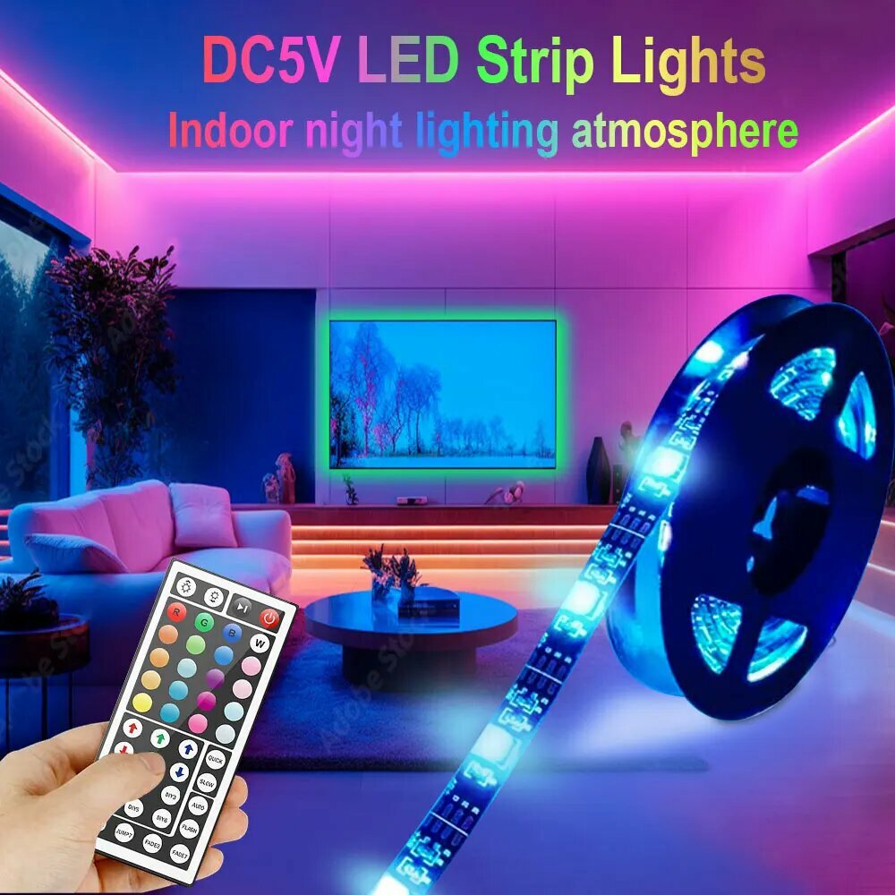 RGB LED-лента 20м, USB, Acosh neon