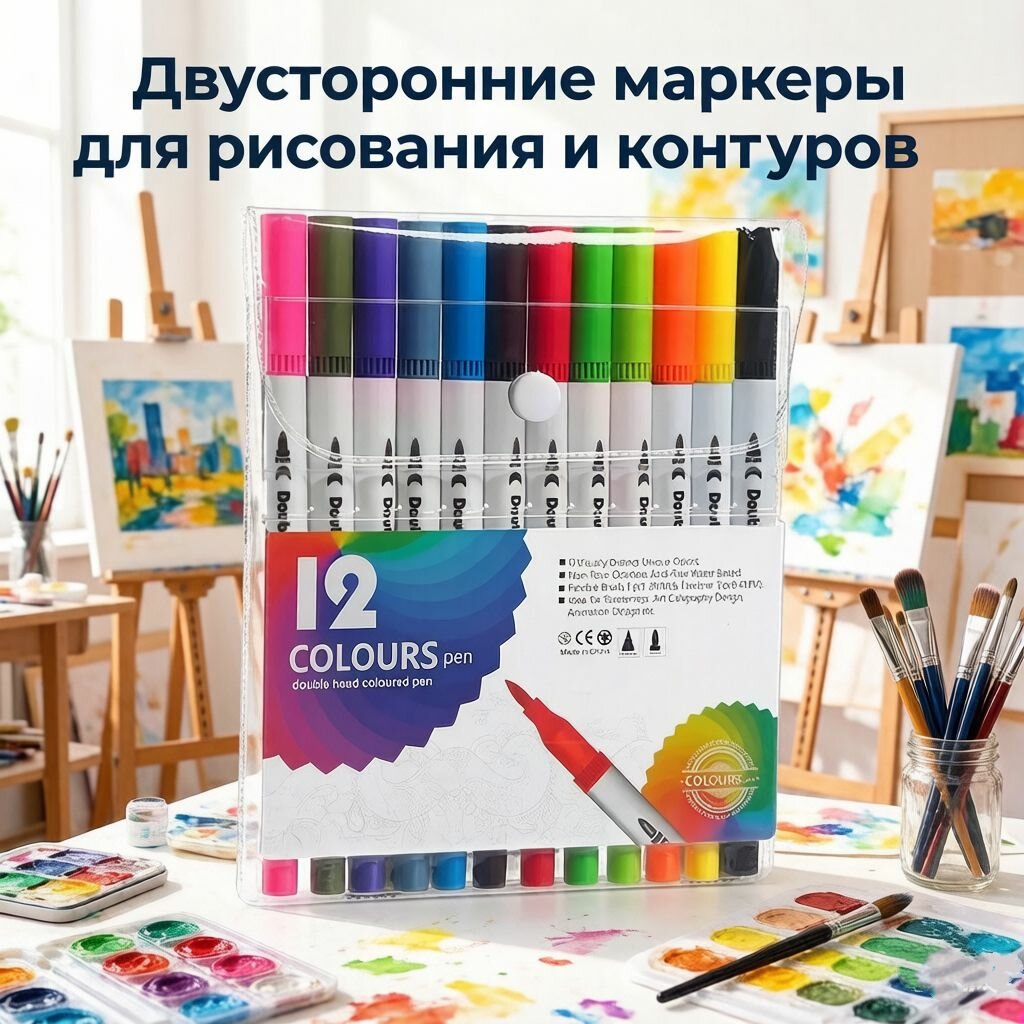 Набор фломастеров, 12 шт.