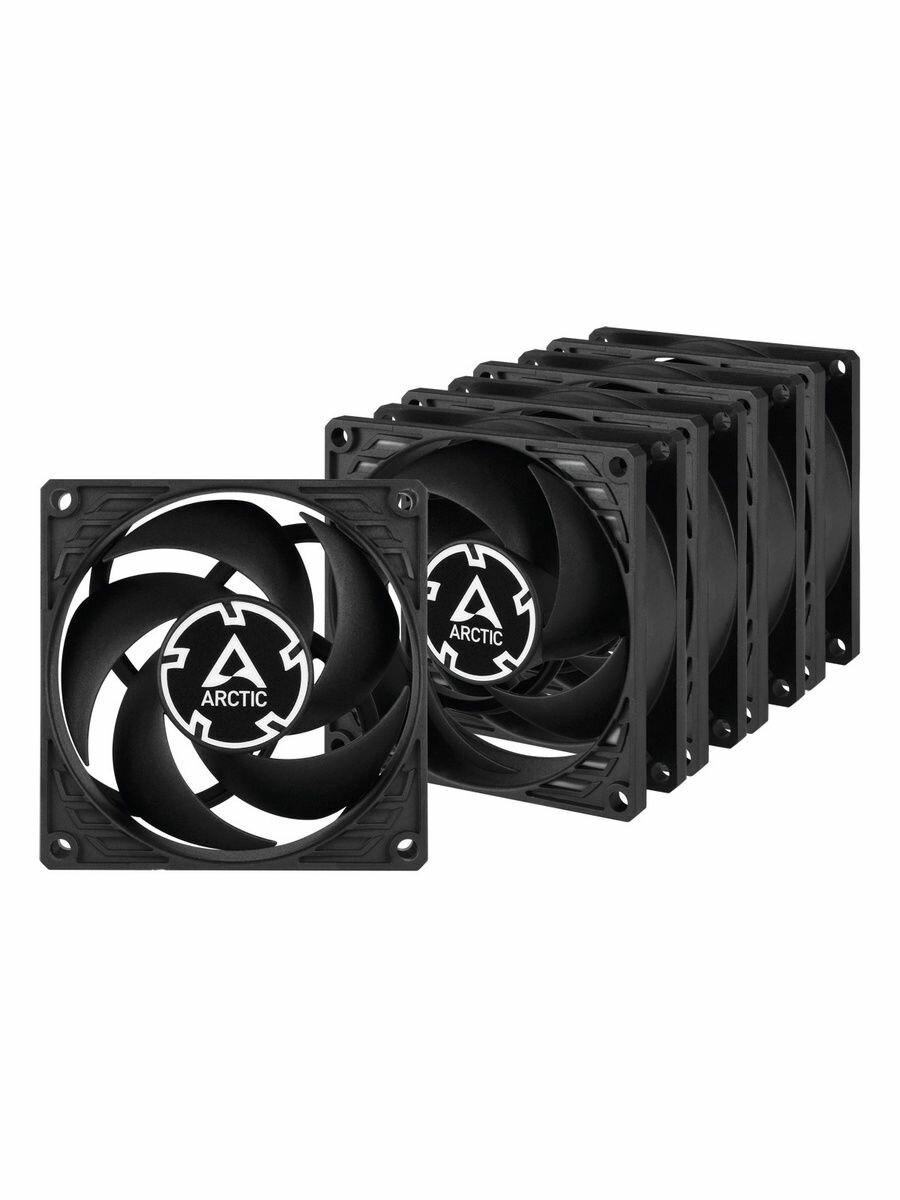 Комплект вентиляторов для корпуса ПК ARCTIC P8 Black 5 шт
