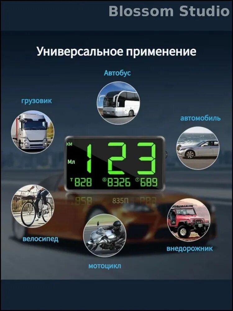 Компьютер бортовой арт. Универсальный спидометр GPS
