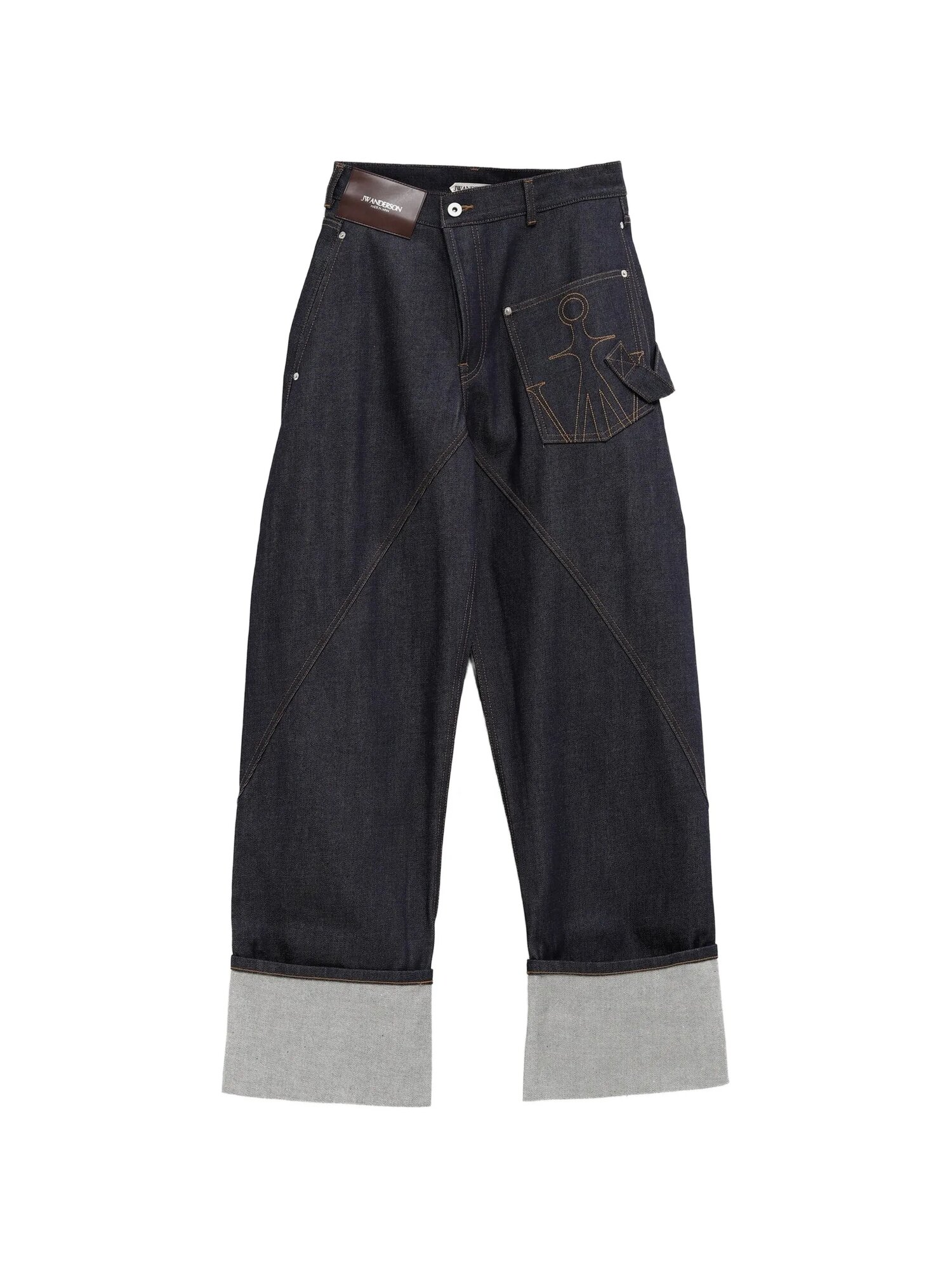 Джинсы Turned-up wide-leg jeans 