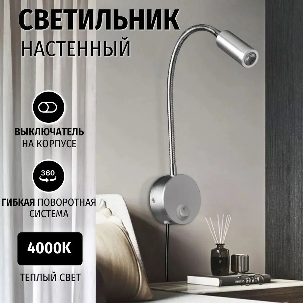 Настенный светильник, 3.1 Вт