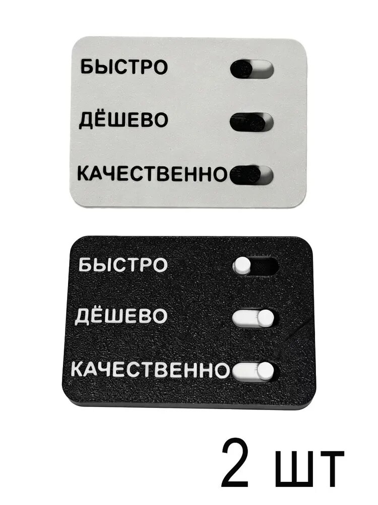 Интерактивная карточка "Быстро-Дёшево-Качественно"