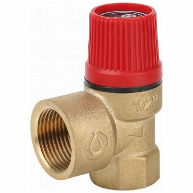 Клапан предохранительный Gapo G1455.3, ВР-ВР, 1/2" х 3/4" х 3 бара, латунь Gapo