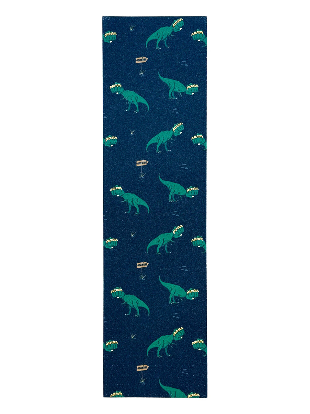 Шкурка для скейтборда, самоката BroStuff dino grass knuckles, размер 84x23см