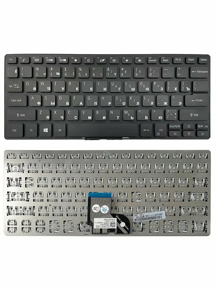 Новая клавиатура ноутбука для Acer Spin1 SP111-32N SP111-34N N17H2 Черная клавиатура без подсветки