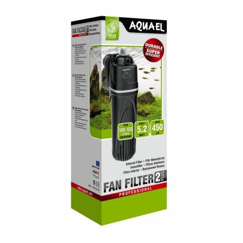 Фильтр для аквариума внутренний AQUAEL FAN FILTER 2 plus (до 150 л, 450 л/ч, 5,2 Вт)