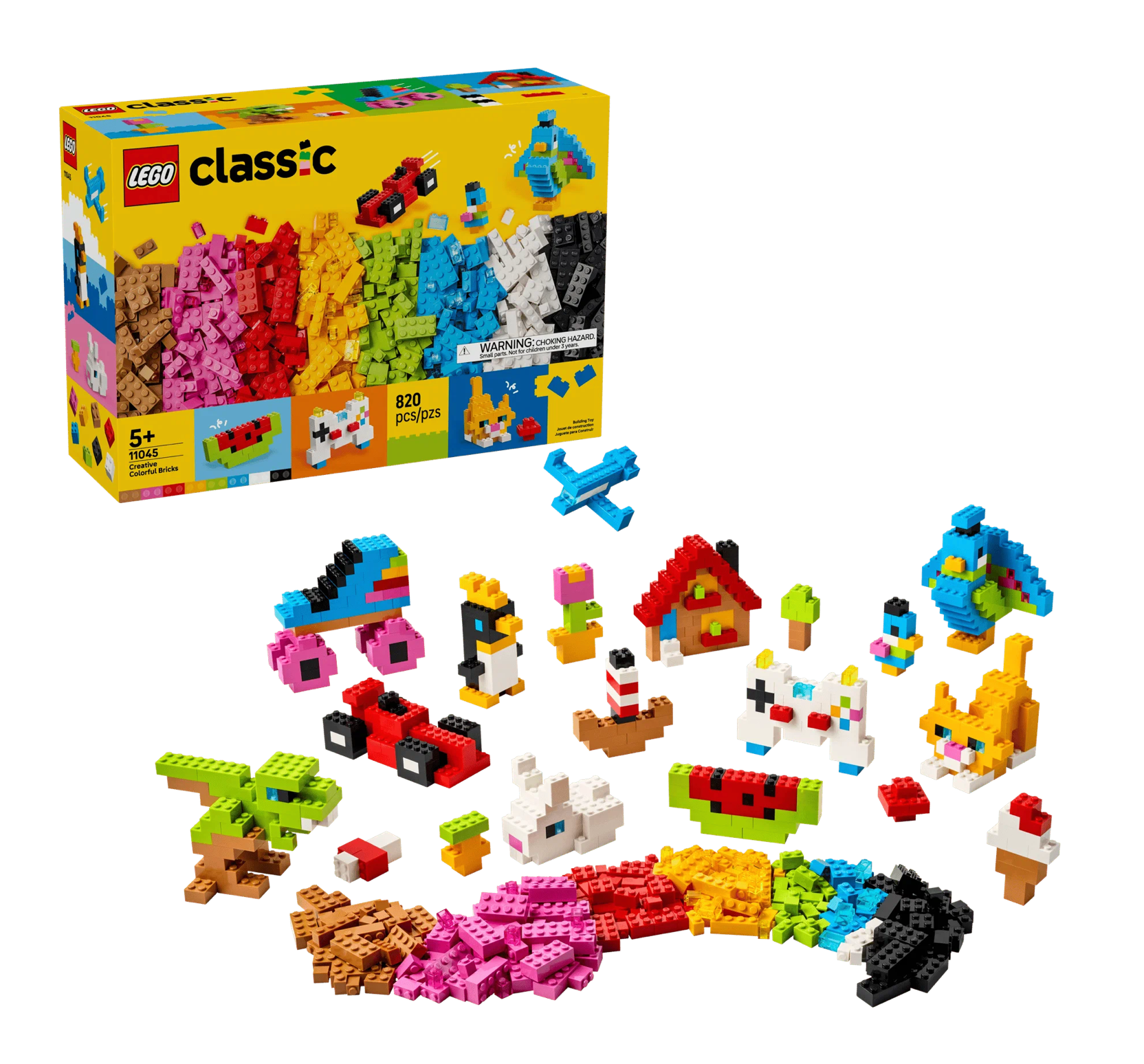 Конструктор LEGO Classic 11045 Креативные красочные блоки, 820 дет.