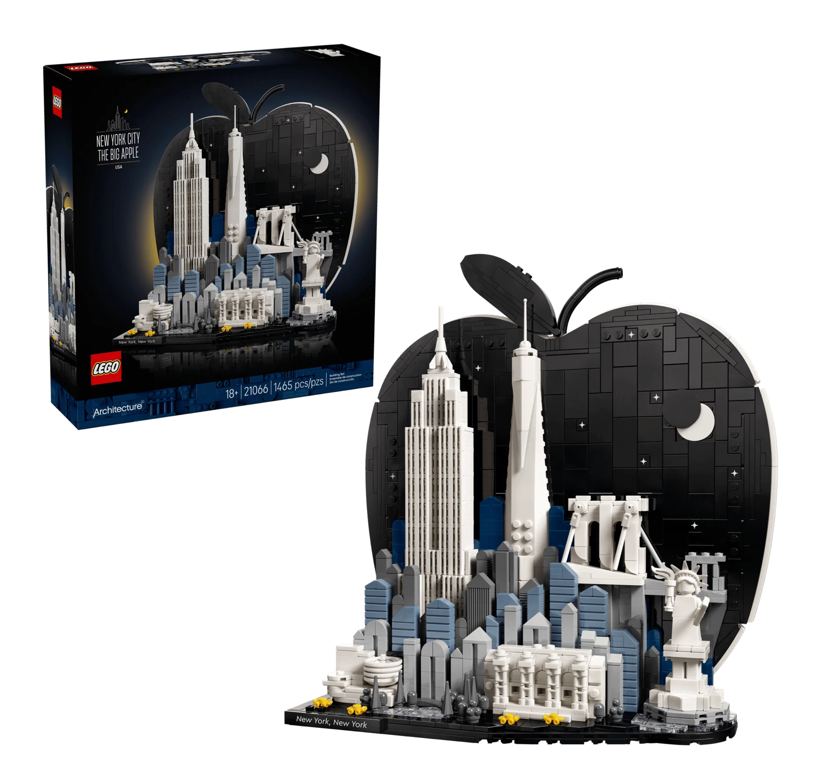 Конструктор Lego Architecture 21066 Нью-Йорк — Большое Яблоко, 1465 дет.