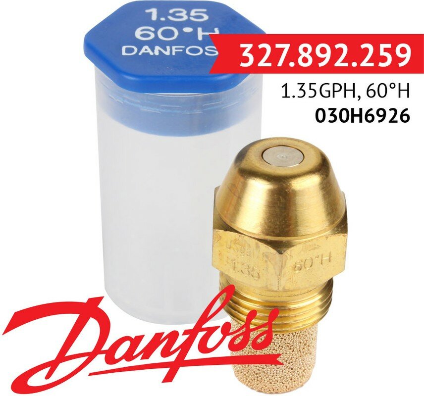 Топливная форсунка Danfoss 1.35GPH,60H 030H6926