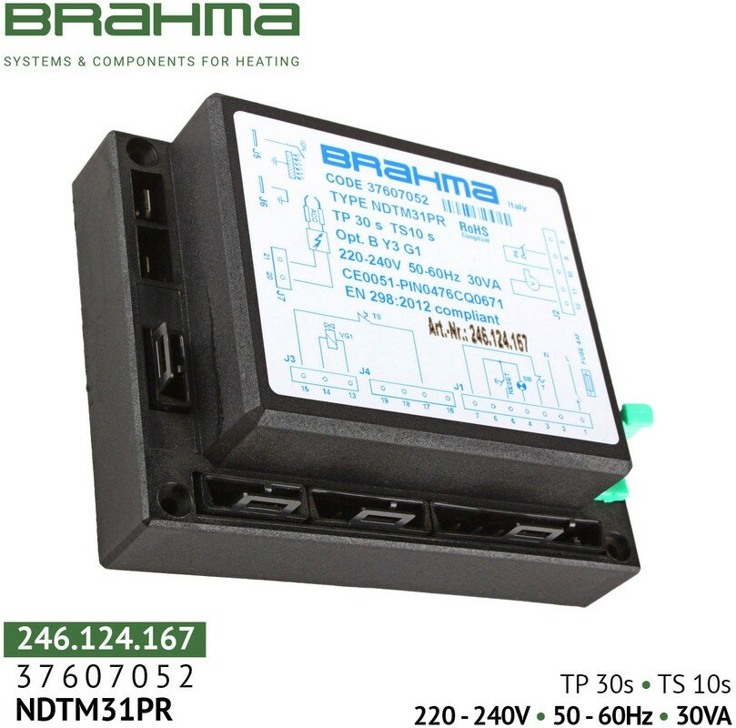 Блок управления горением Brahma серии NDTM31PR 37607052