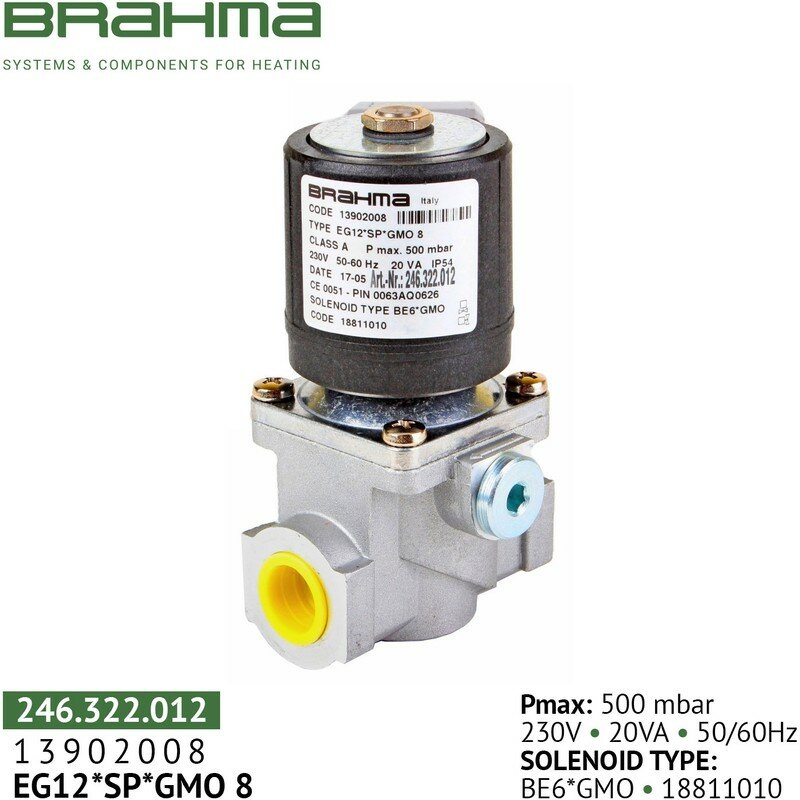Клапан Brahma EG12*SP*GMO8 13902008