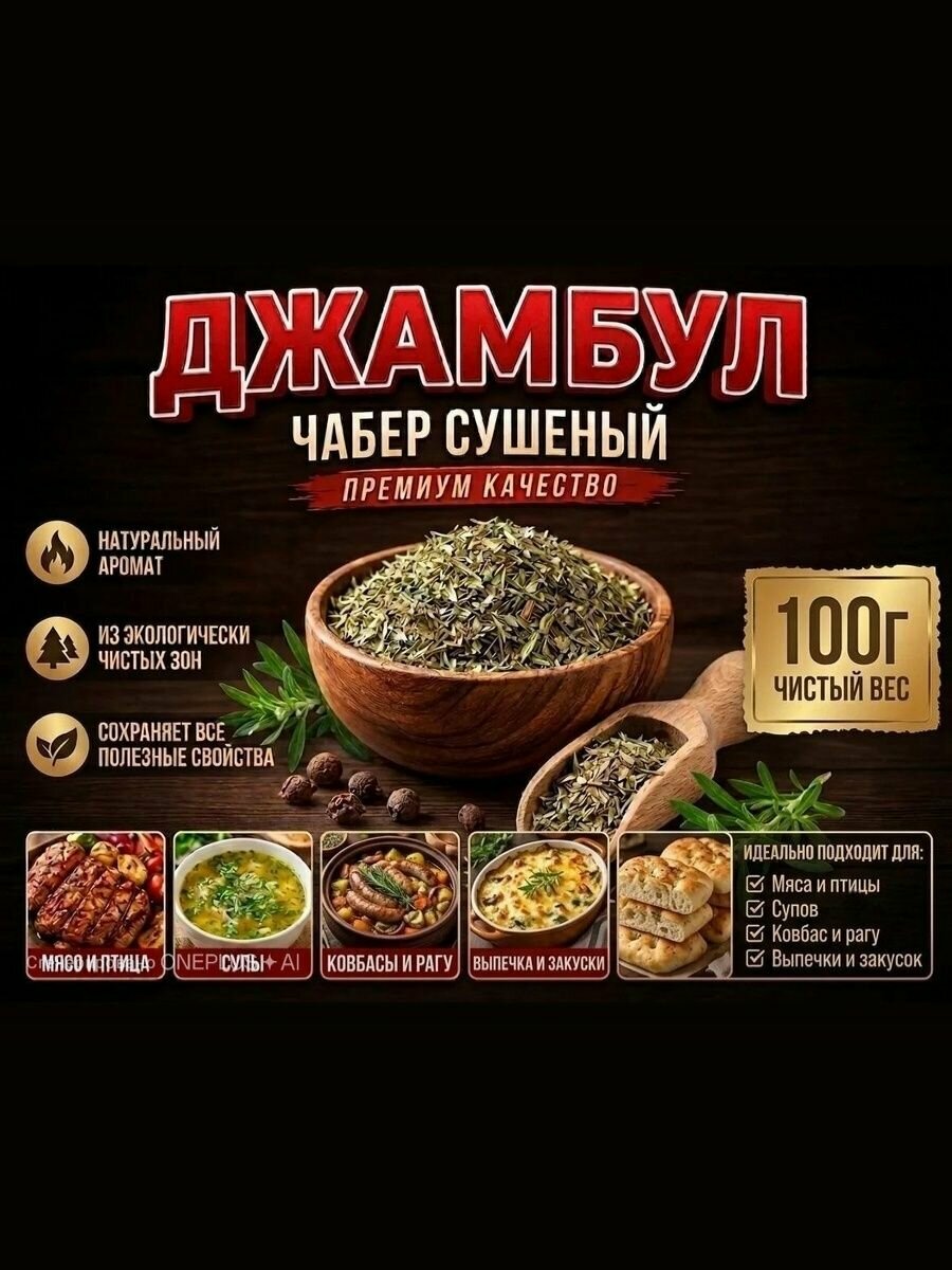 Приправа премиум Кондари(Джамбул) натуральная для мяса, птицы, рыбы, супов 100г